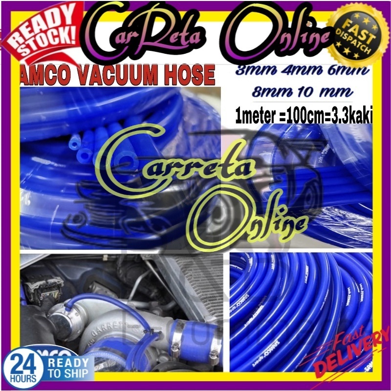 Samco Silicone Vacuum Hose 3mm 4mm 6mm 8mm 10mm (1meter =100cm=3kaki ) | Shopee Malaysia