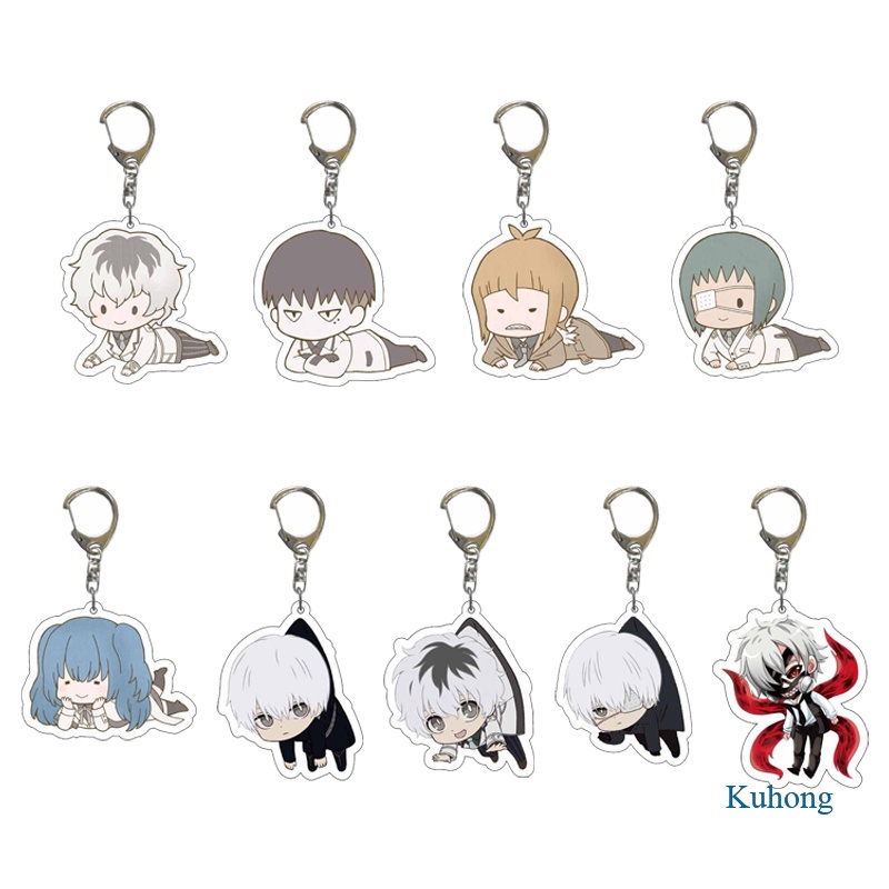 KUHONG Tokyo Ghoul Q Version Cosplay Character Keychain Sasaki Haise ...