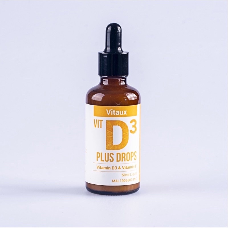 Vitaux Vitamin D3 Plus Drops Vitamin D3 & Vitamin E 50ml Liquid ...
