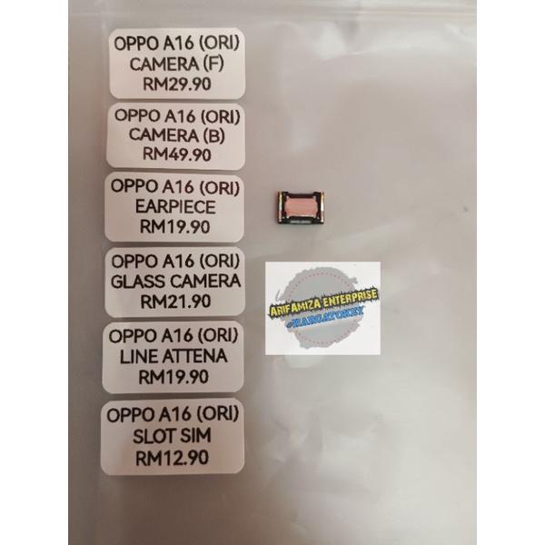 📱SPAREPARTS📱OPPO A16 EARPIECE 💯ORIGINAL/MURAH & KUALITI ORI | Shopee ...