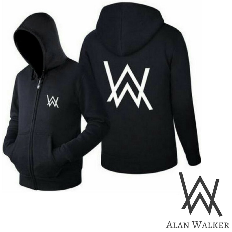 Alan Walker Jacket Hoodie Jaket Hitam | Shopee Malaysia