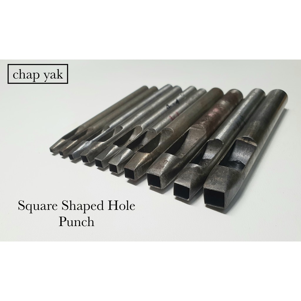 PENEBUK LUBANG BENTUK SEGI EMPAT/ SQUARE SHAPED LEATHER HOLE PUNCH FOR ...
