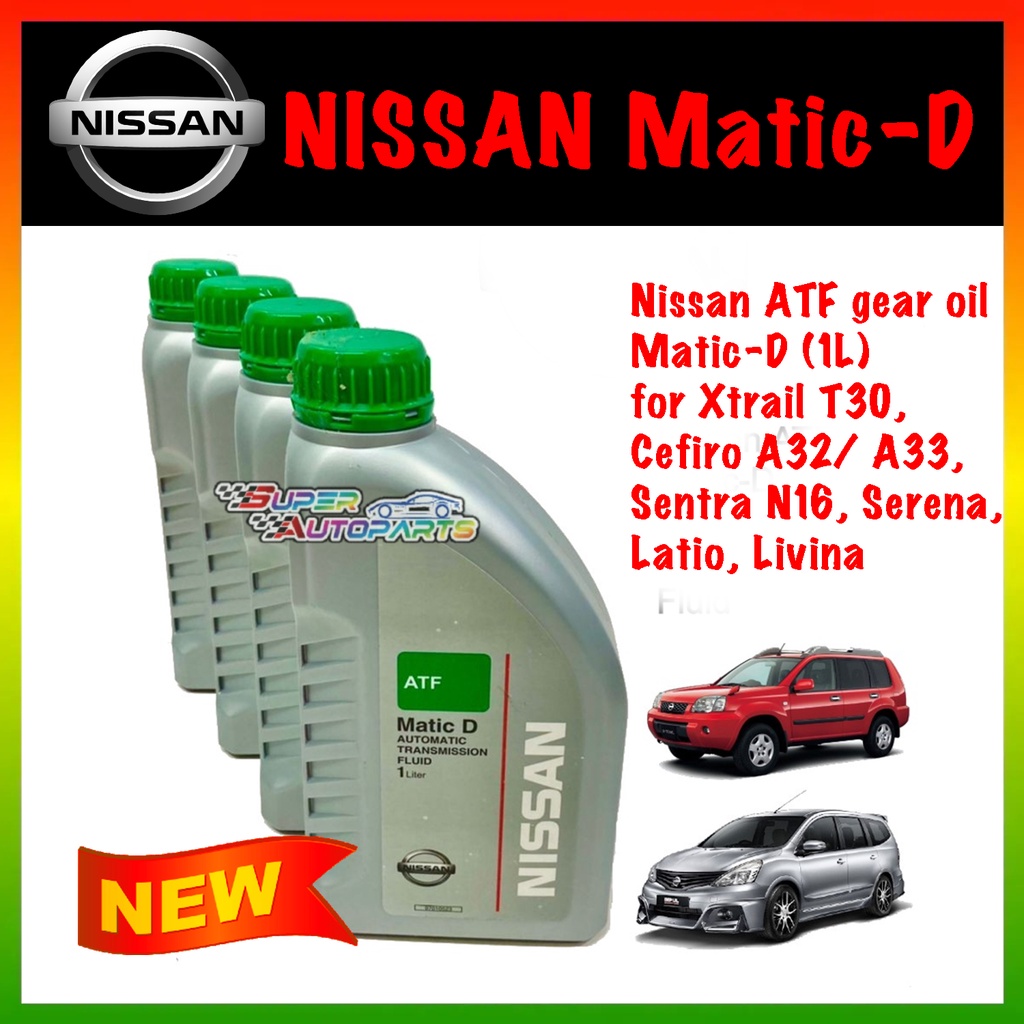 Nissan Matic-D ATF gear oil (1 liter) Nissan Matic D for Xtrail T30 ...