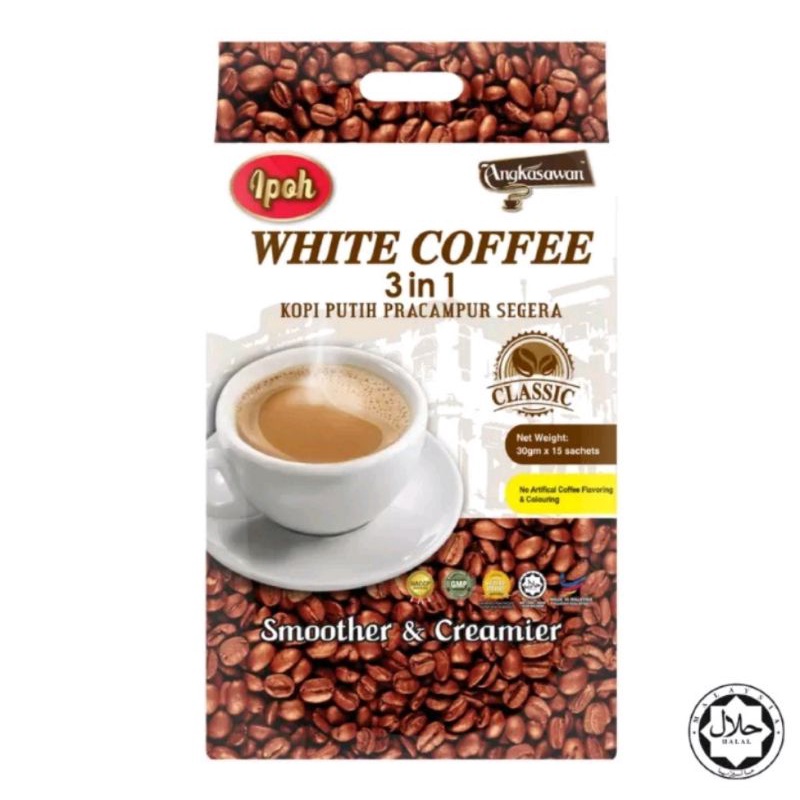 Ipoh Angkasawan Instant White Coffee Original Soft Pack - 15s x 30g. Exp 07/2024 | Shopee Malaysia