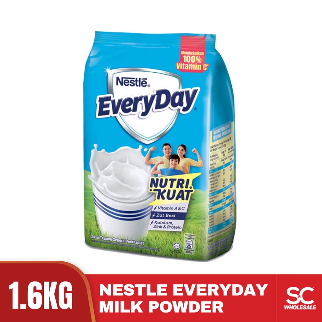 Nestle Everyday Full Cream Milk Powder Softpack 1.6kg | Shopee Malaysia