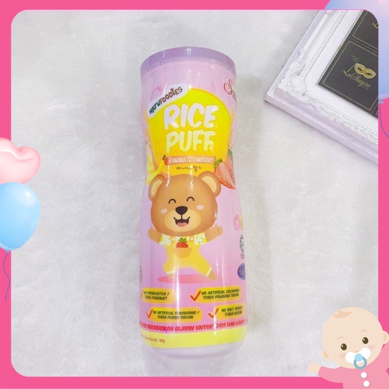 Natufoodies Rice Puff 60g 8 Months Biscuit Baby Food Biskut Snek ...
