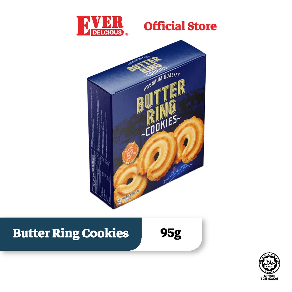 Ever Delicious Butter Cookies Box - 95G Biskut Wedding Doorgift Murah ...