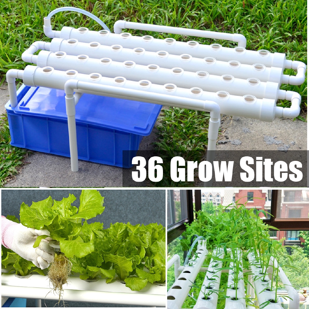 Hydroponic System Pots to Grow Kit Equipment Garden Vegetables Planting ...