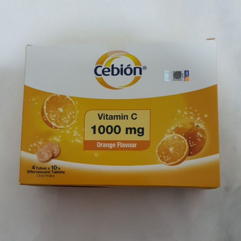 Cebion Vitamin C 1000mg Effervescent Tablets 4x10s (Expiry Date:07/2025 ...