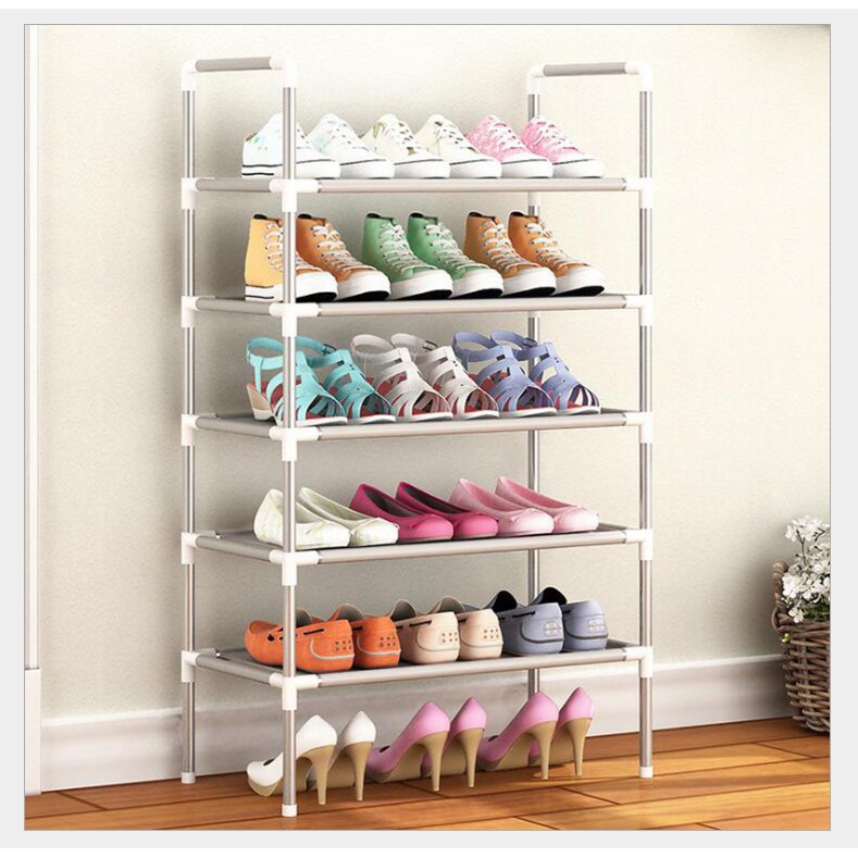 YOI Stackable Adjustable 5-Tier Shoe Rack Shoe Tower Shelving Storage ...