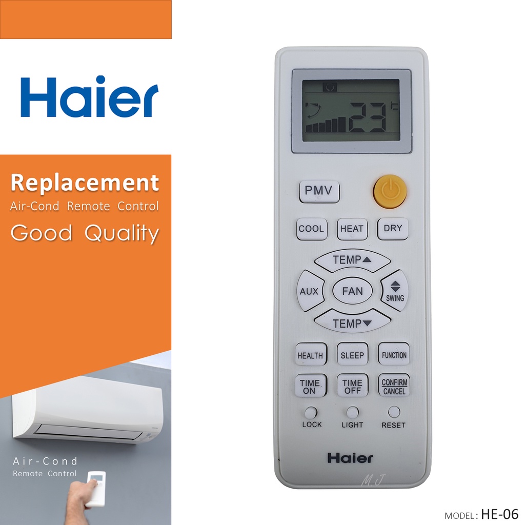 Haier Air Cond Aircond Air Conditioner Remote Control [HE-06] | Shopee ...