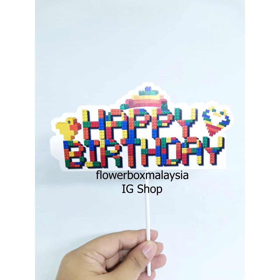 Lego Theme cake topper and cupcake toppers for Birthday Party ...