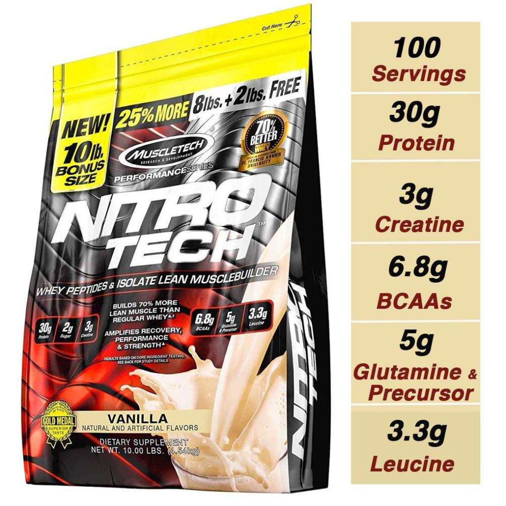 Muscletech NITRO-TECH Muscle Building Milk, 10 Lbs | Shopee Malaysia