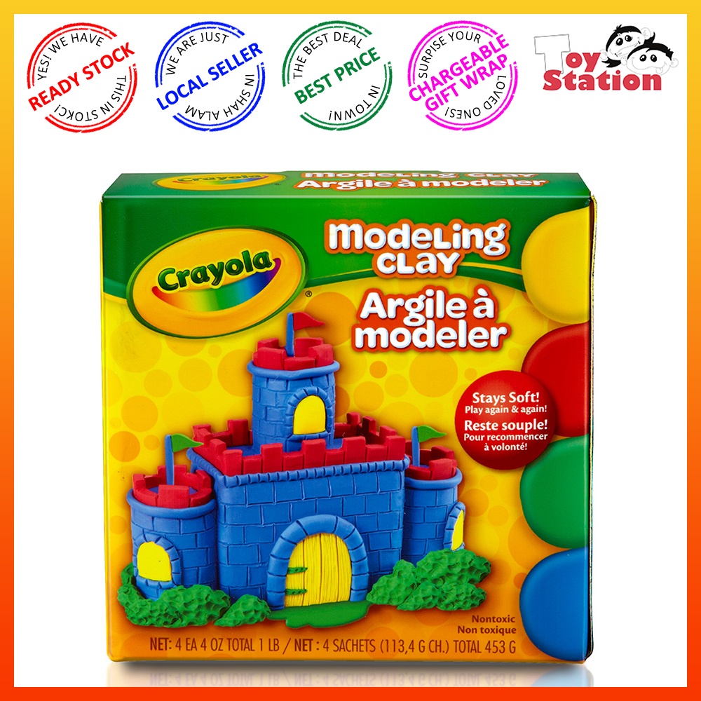 ORIGINAL Crayola Modeling Clay Assorted | Shopee Malaysia