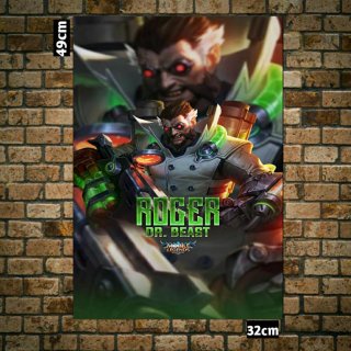 Latest Mobile Legend Hero Roger Skin Poster | Shopee Malaysia