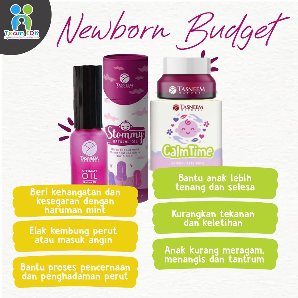 [READY STOCK] 🎁 Minyak Telon Stommy Oil & Balm Calm Time Tasneem ...