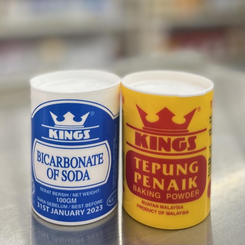 KINGS BAKING POWDER 110G / BICARBONATE OF SODA 120G【HALAL】 | Shopee ...