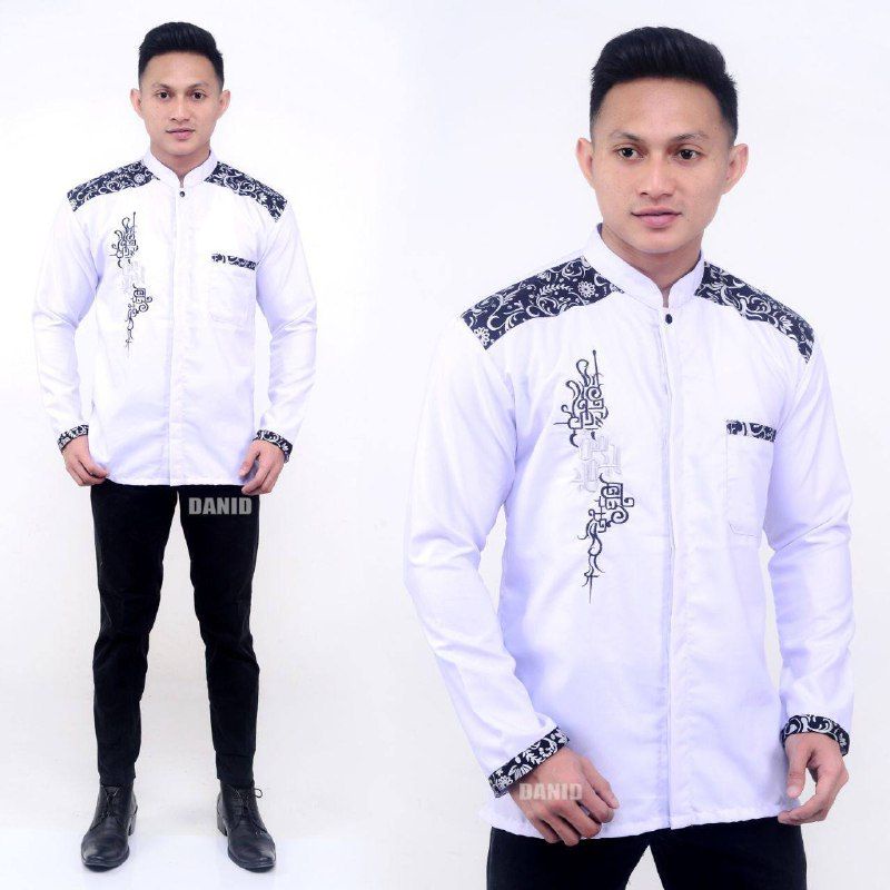 KEMEJA Koko Shirt For Men Gus Azmi Moslem Muslimin Combination Of KOKO ...