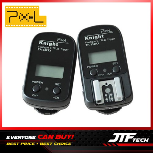 Pixel Knight TR-332 2.4GHz Flash Radio Wireless Remote Shutter & Flash ...
