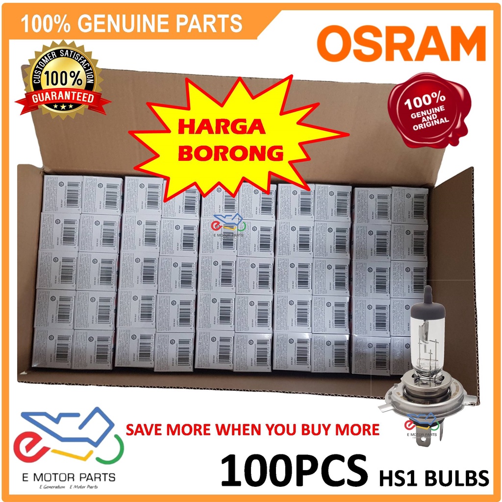 OSRAM BULB 64185 12V P43T FZ 135LC NEW KAKI H4 HEADLIGHT HALOGEN BULB ...