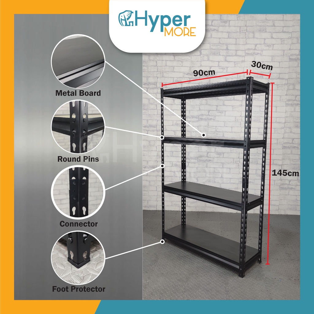 HYPERMORE Boltless Rack Shelf Rack Storage Rack Value Rack Kitchen Rack ...