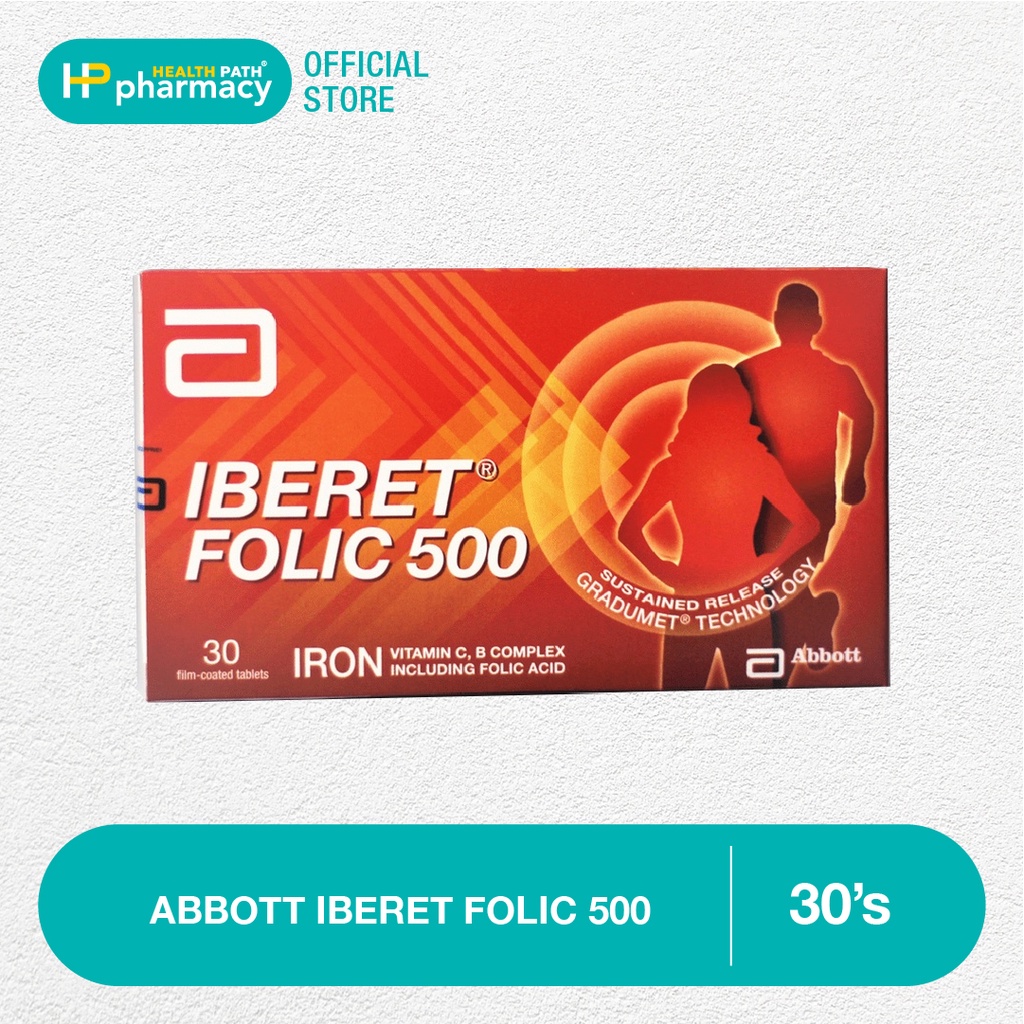 ABBOTT IBERET FOLIC 500 30'S | Shopee Malaysia