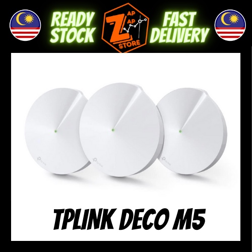 TP-LINK DECO M5 (3 PACK) AC1300 DUAL BAND WHOLE HOME WIRELESS MESH WIFI ...