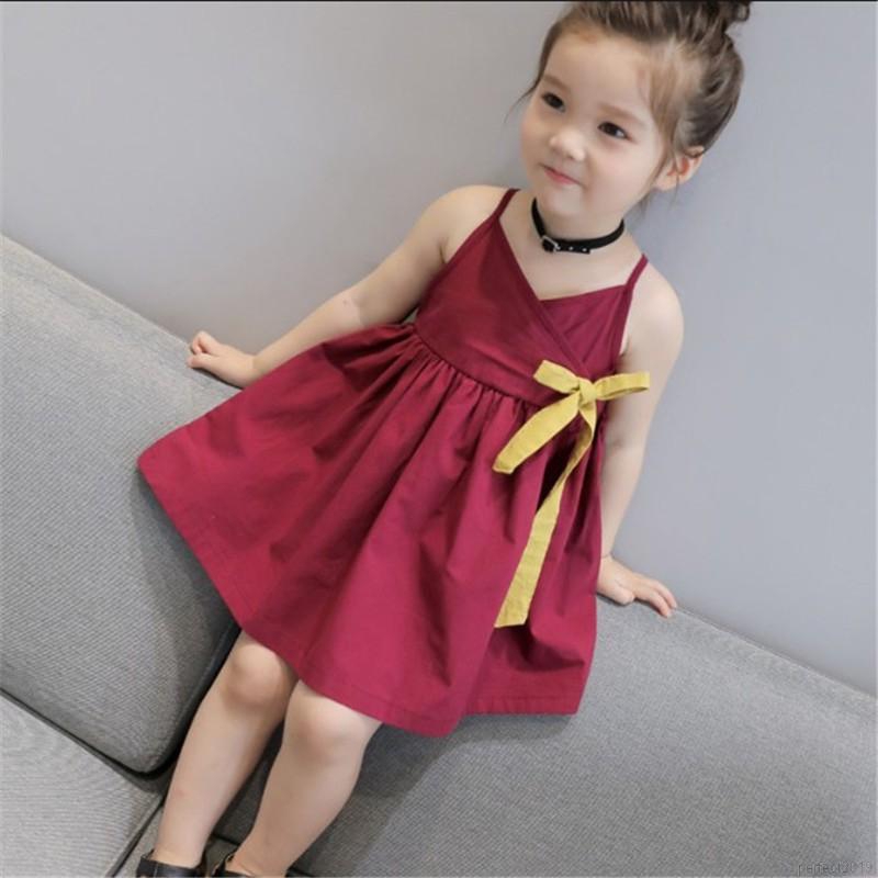 Baby Girls Mini Dress Sleeveless Appliques Floral Design Princess ...