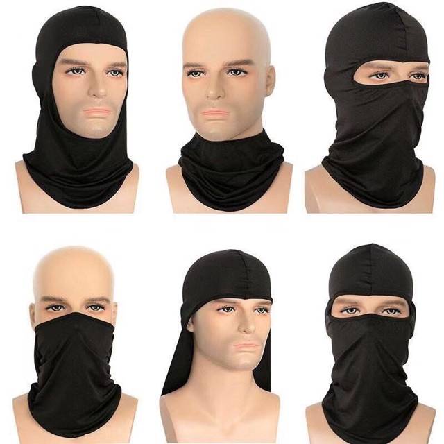 balaclava topeng full face cover head cover mask cycling helmet bendana ...