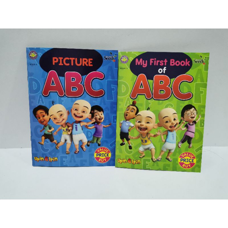 UPIN IPIN Small letter ABC picture A4 book kids First Book buku ...