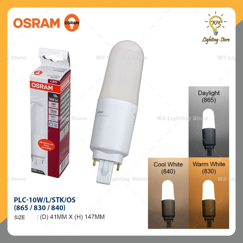OSRAM 10W/12W PLC LEDVALUE STICK BULB | Shopee Malaysia