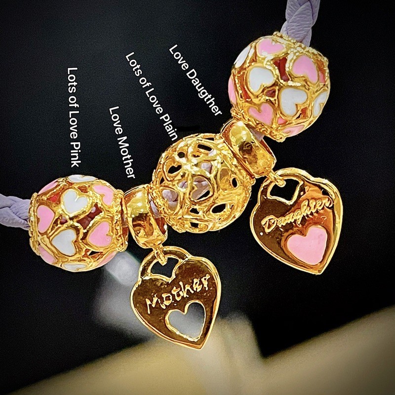 SALES‼️Charm Emas 916 Love Gdora Gold Bead & Dangle | Shopee Malaysia
