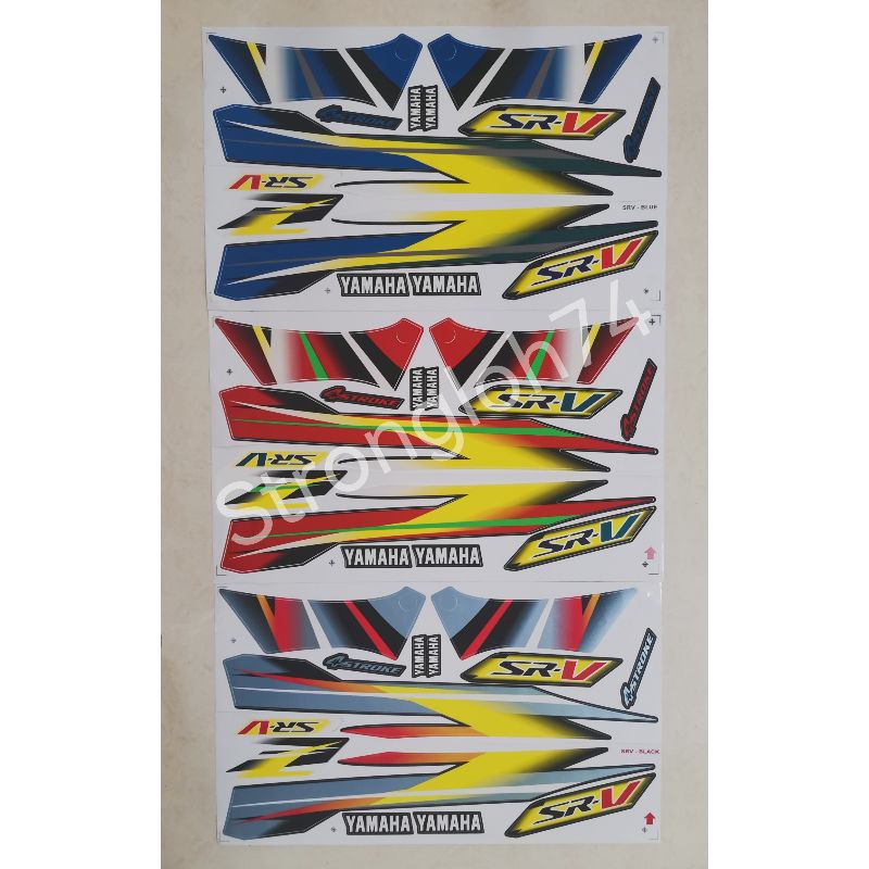 YAMAHA SRV (1) BODY STICKER | Shopee Malaysia