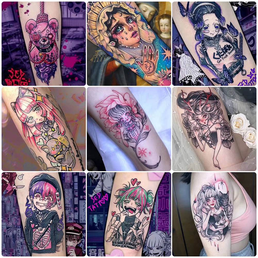 HW Dark Tattoo Stickers Waterproof Long-lasting Tattoo Stickers Body ...