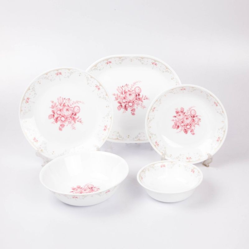 Corelle Gold Premium Series - (Blooming Pink 20pcs) | Shopee Malaysia