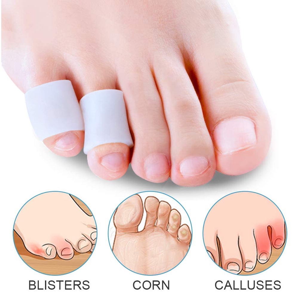 2 pcs Little Toe Silicone Bunion Protector Toe Separator Pain Relief ...
