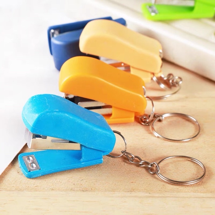 Mini Stapler Keychain Cute Cartoon Kid Hang HandBag Office Meeting Door ...