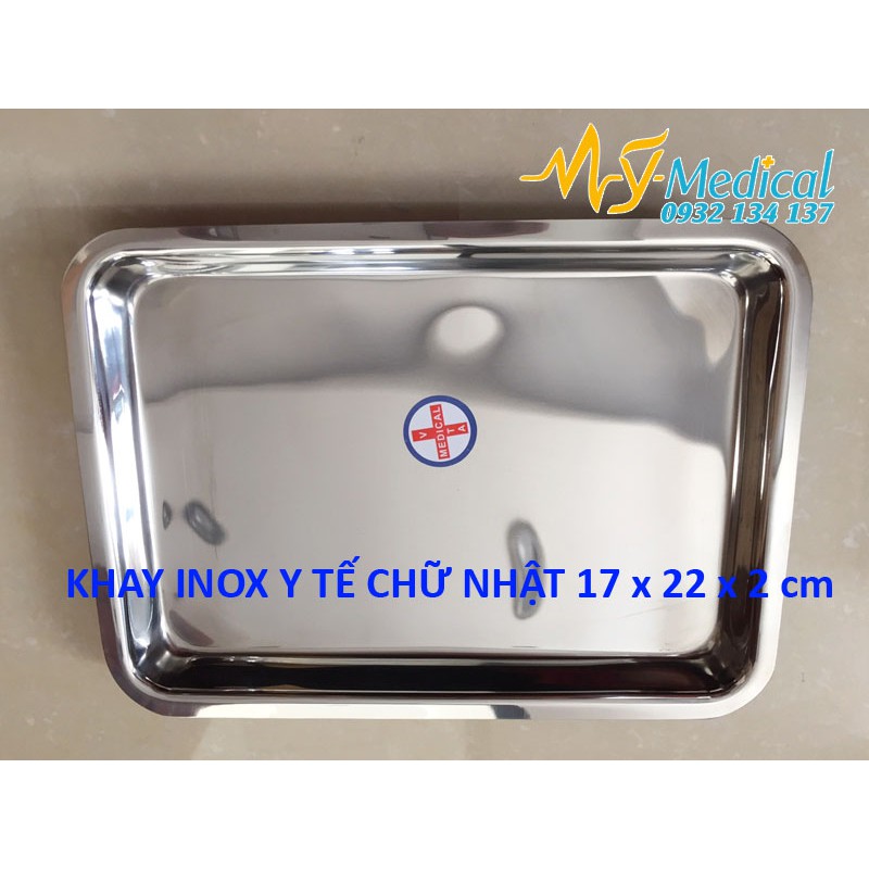 Rectangular medical stainless steel tray 17x22x2 cm | Shopee Malaysia