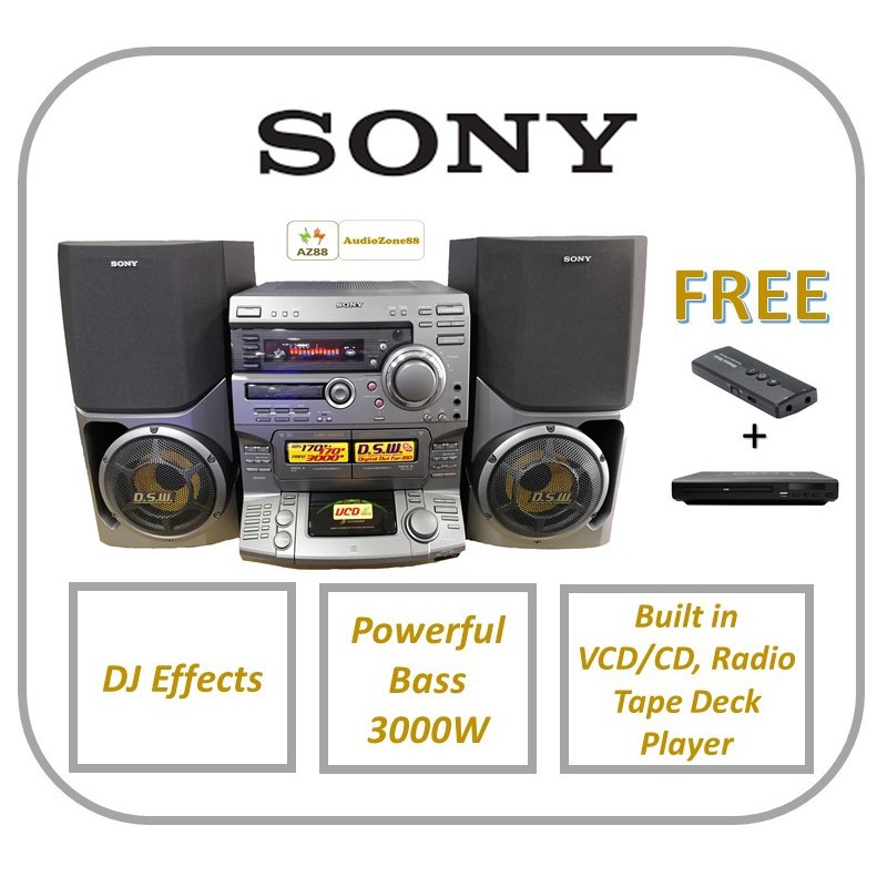 Sony Compact HiFi Stereo System LBT-VR50 FOC DVD player & Bluetooth ...