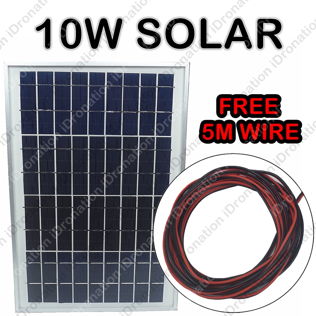 Grade A 18V 10w Solar Panel 10Watt 10 Watt Outdoor High Efficiency For ...