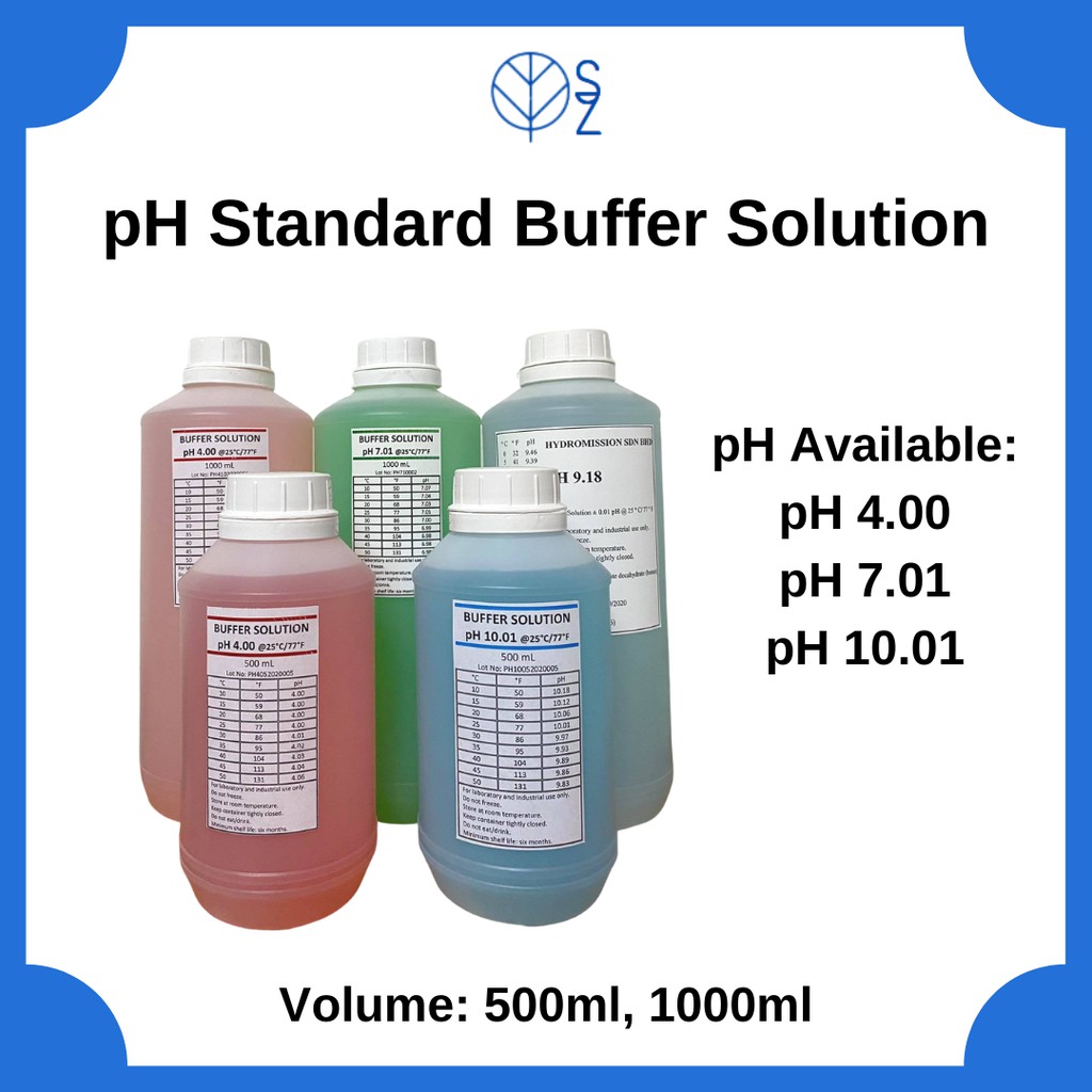 pH Buffer Solution for pH Meter Calibration (pH 4.00, pH 7.01, pH 10.01 ...