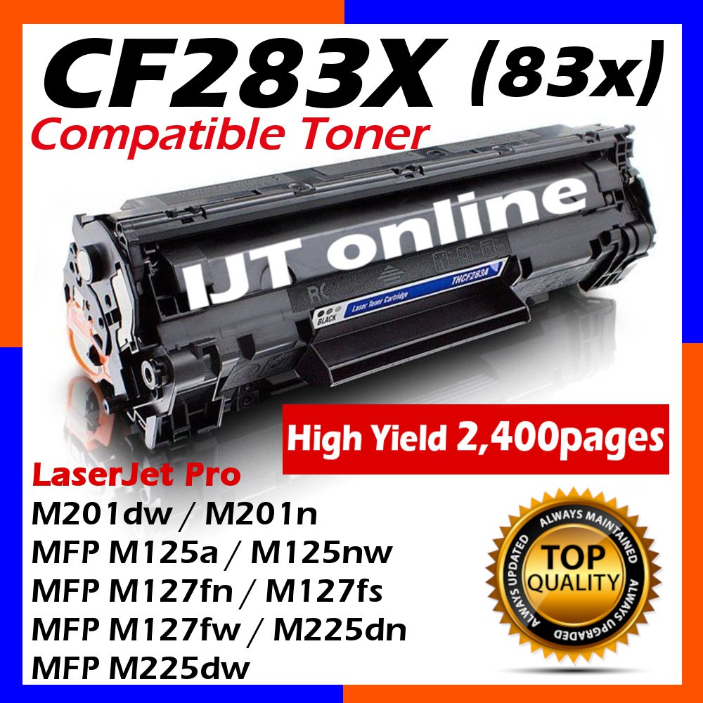 Compatible to HP CF283X 83X CF283A 83A LaserJet Pro MFP M125 M127 ...