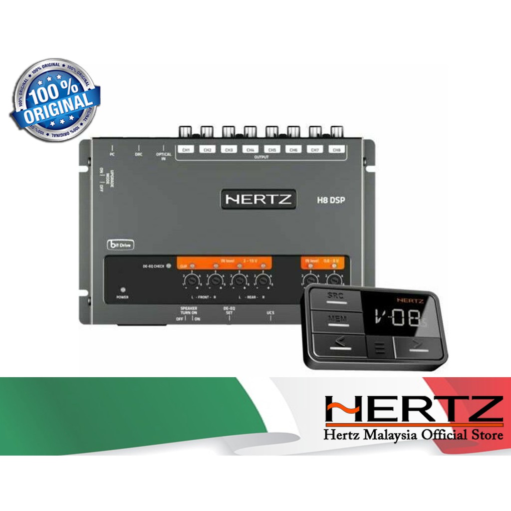 Hertz H8 DSP Car audio processor come with DRC HE Digital Remote Control | Shopee Malaysia
