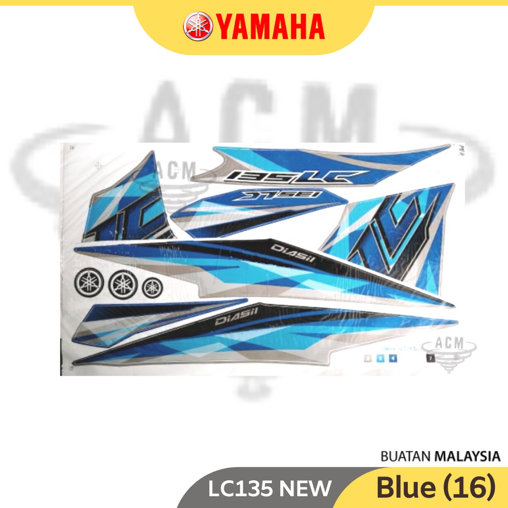 YAMAHA LC135 Body Cover Set Coverset Sticker Stripe Strike LC V2 V3 V4 ...