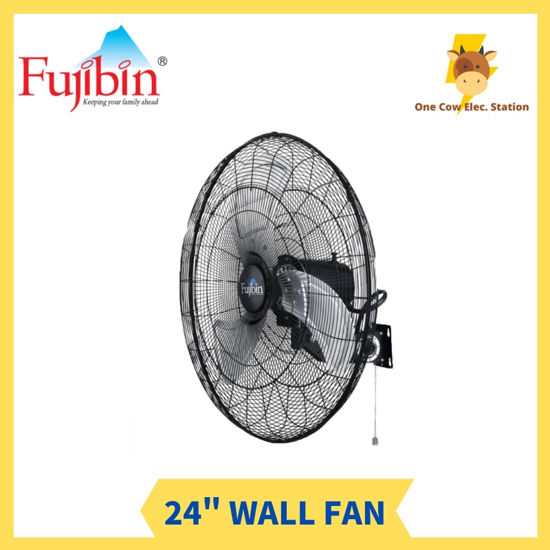 (One Year Warranty) Fujibin FBW-24 24" #Heavy Duty #190W #Wall Fan (3 ...