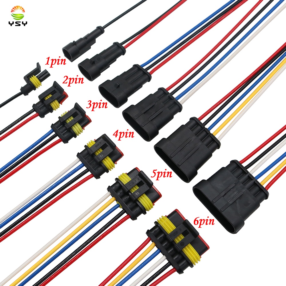 1P 2P 3P 4P 5P 6P Plug Socket Male to Female Wire Connector LED Strips Lamp Driver Connectors ...