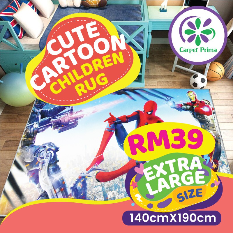 HARGA PALING MURAHCUTE CARTOON CHILDREN RUG SAIZ : 190cmx140cm (EXTRA ...