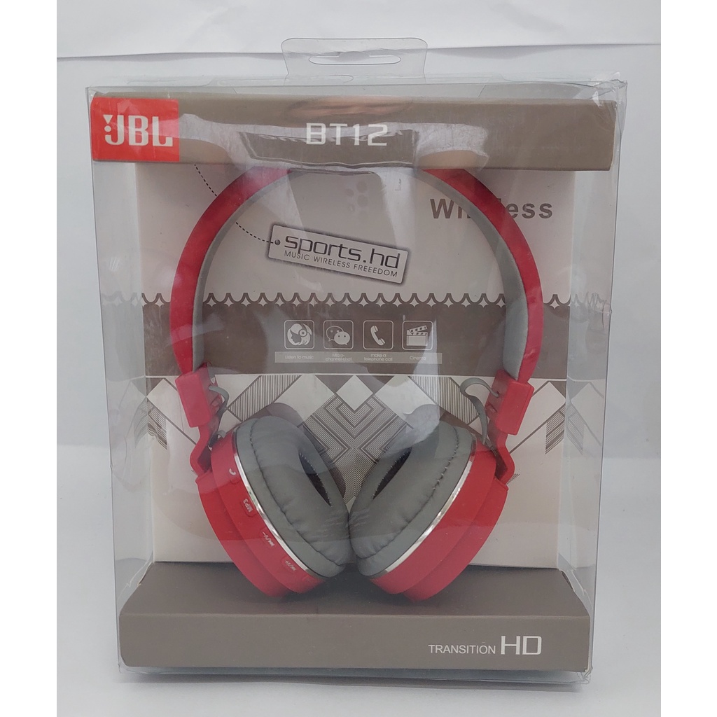 JBL BT12 New Bluetooth Wireless Headphones Rechargeable | Shopee Malaysia