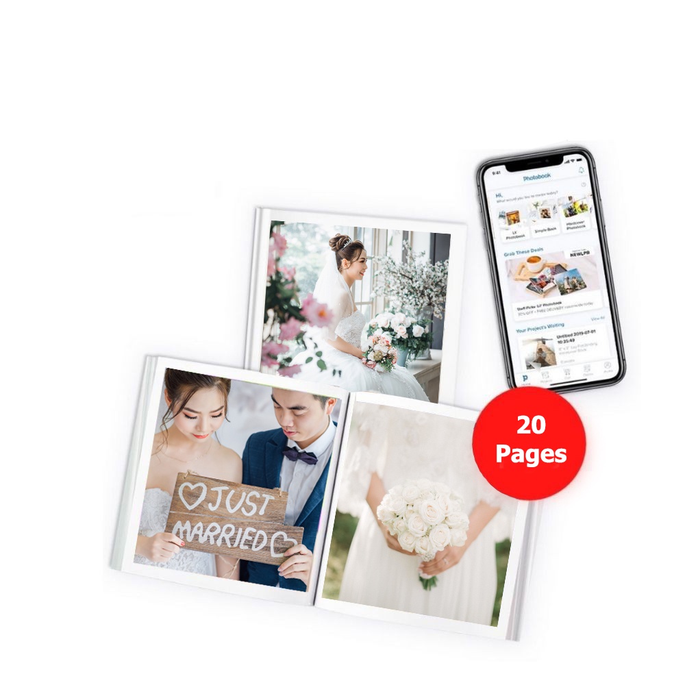 Simplebook Hardcover 6" x 6" x 20/40 Pages Photobook App e-voucher | Shopee Malaysia