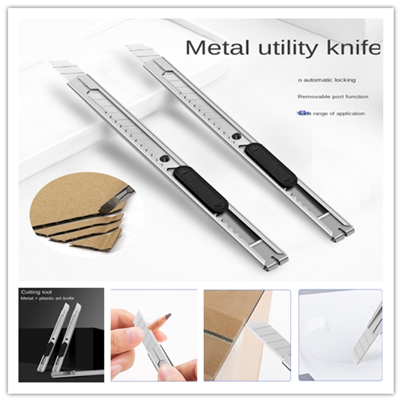 9mm Utility Cutter Knife Small Cutter Blade Refill Wallpaper Office School Workplace Mata Pisau ...